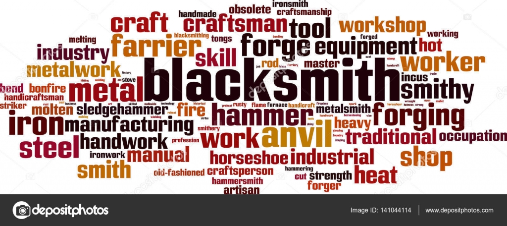 Blacksmith word cloud Stock Vector Image by ©Boris15 #141044114