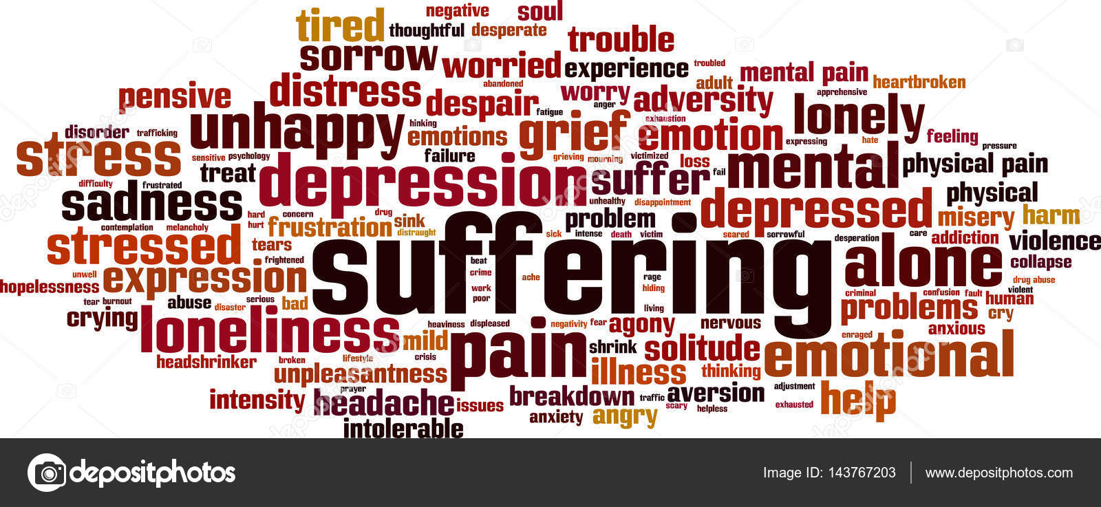 Suffering word cloud Stock Vector Image by ©Boris15 #143767203