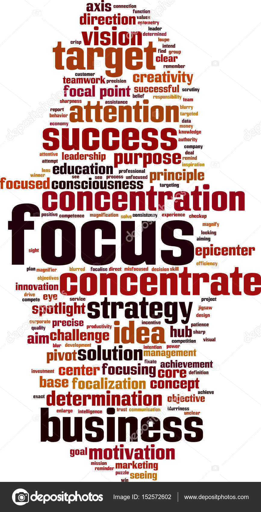 Focus word cloud — Stock Vector © Boris15 #152572602