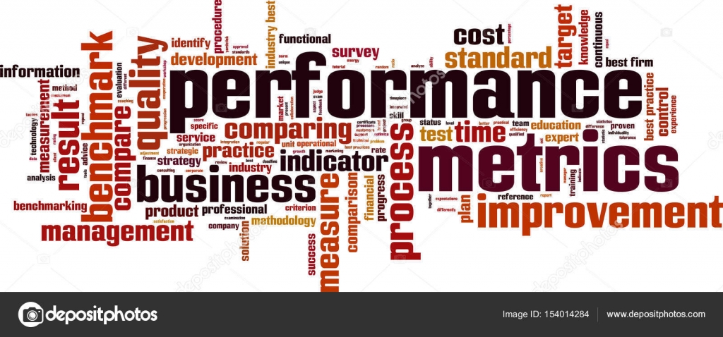 Performance metrics word cloud Stock Vector by ©Boris15 154014284
