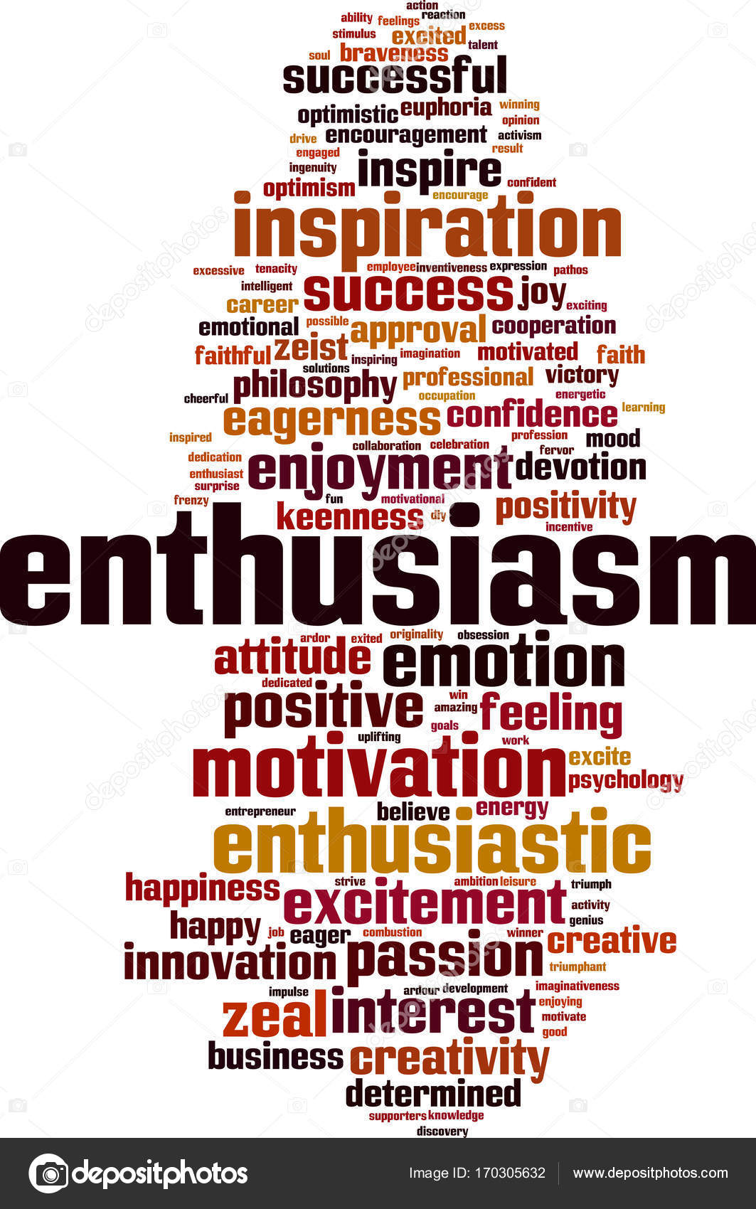 Enthusiasm word cloud Stock Vector by ©Boris15 170305632