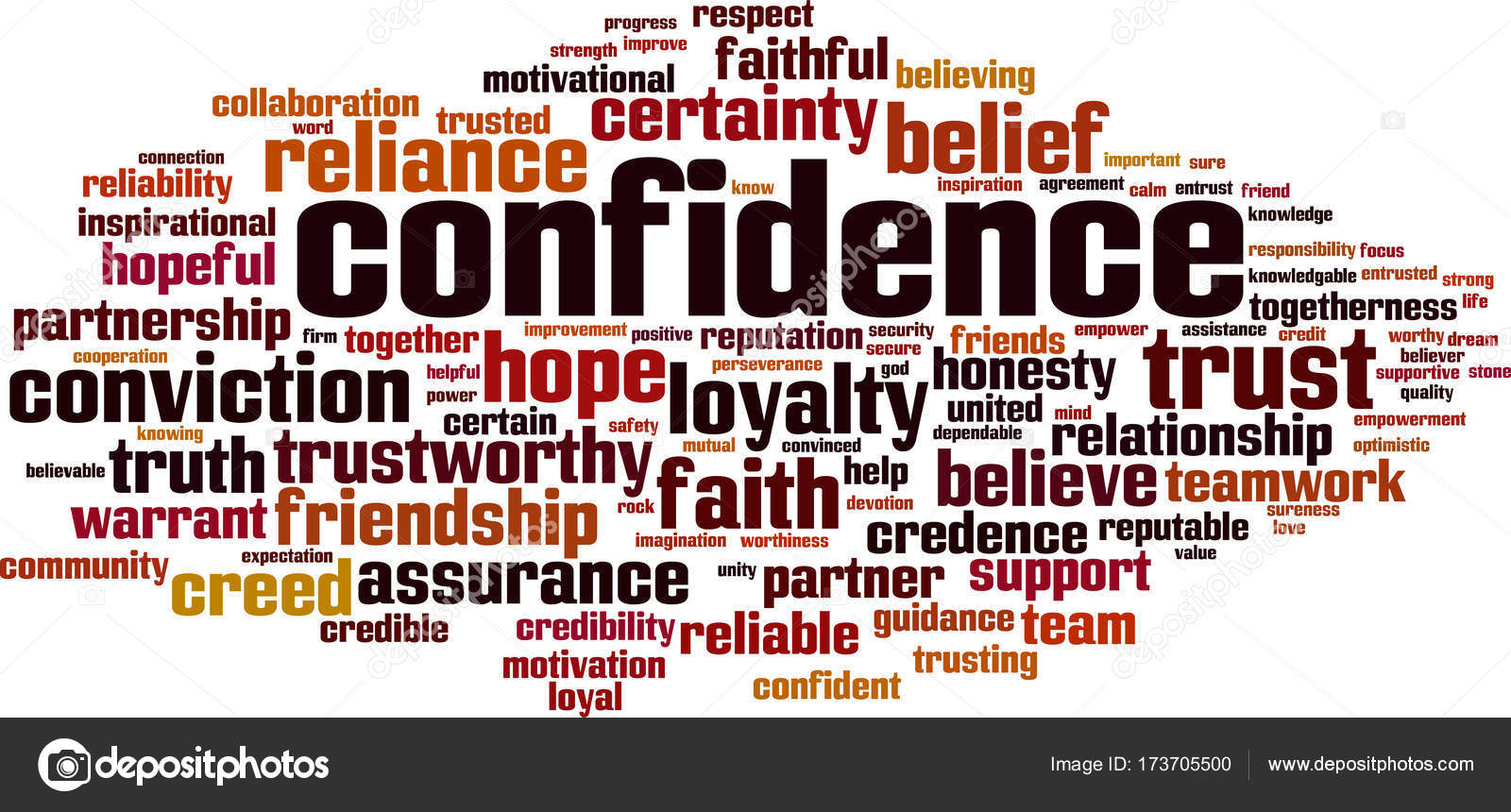 Confidence word cloud Stock Vector Image by ©Boris15 #173705500