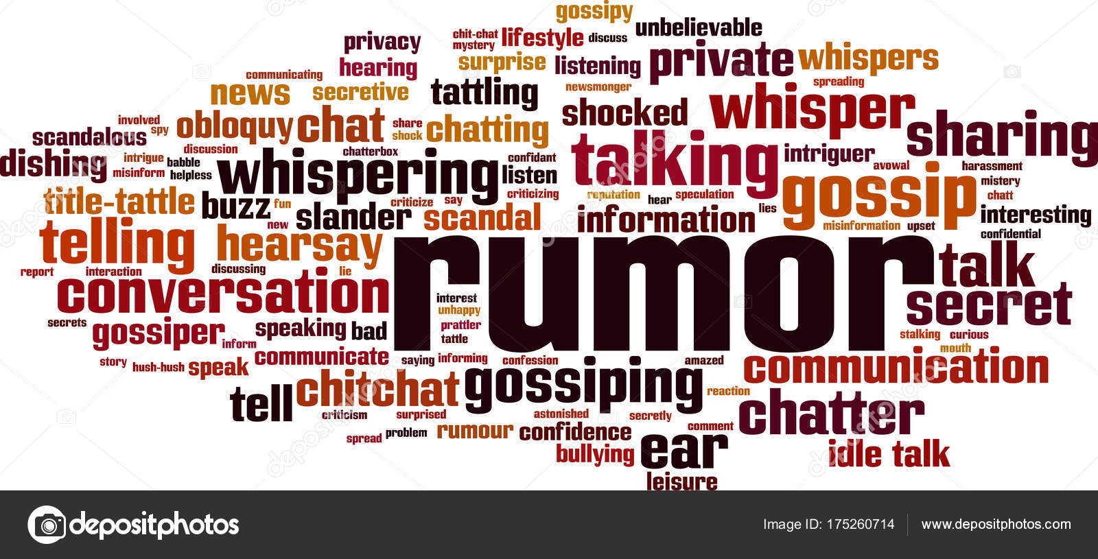Rumor Word Cloud Concept Vector Illustration Stock Vector by ©Boris15 ...