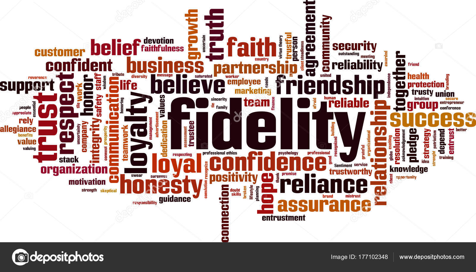Fidelity Word Cloud Concept Vector Illustration Stock Vector by ...