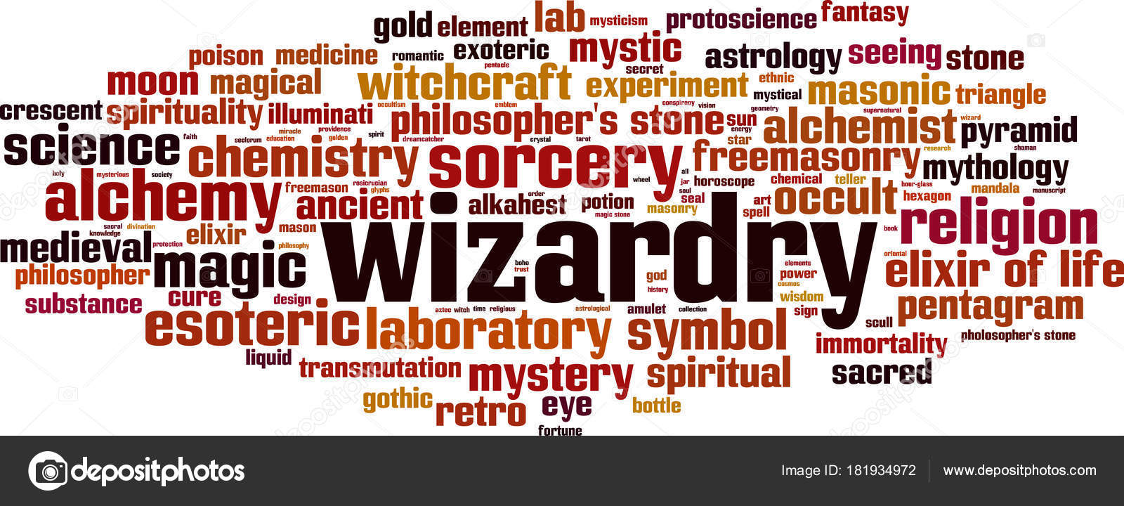 Wizardry Word Cloud Concept Vector Illustration Stock Vector by ...