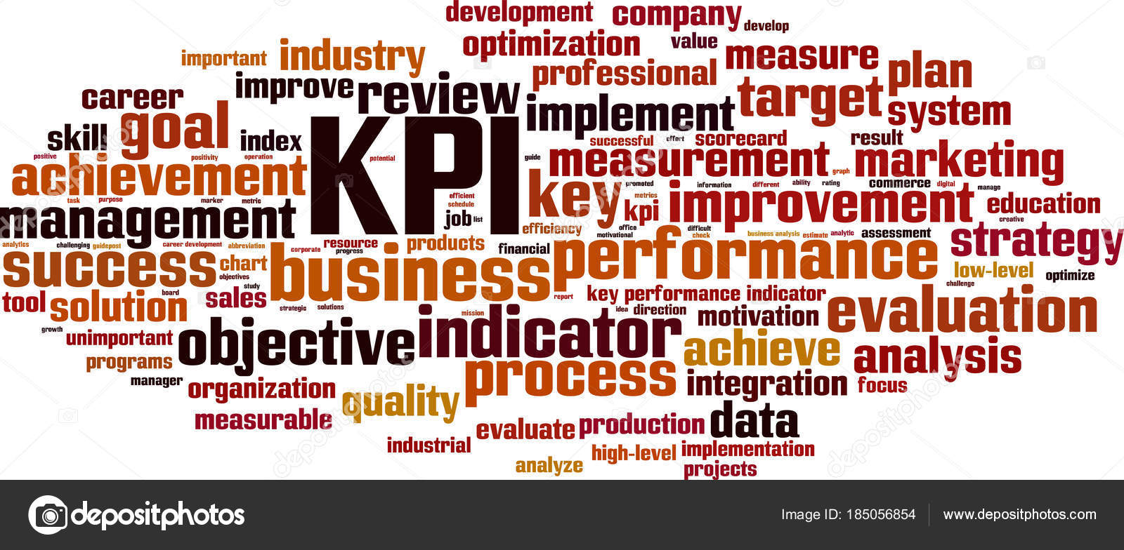 Kpi Word Cloud Concept Vector Illustration Stock Vector by ©Boris15 ...