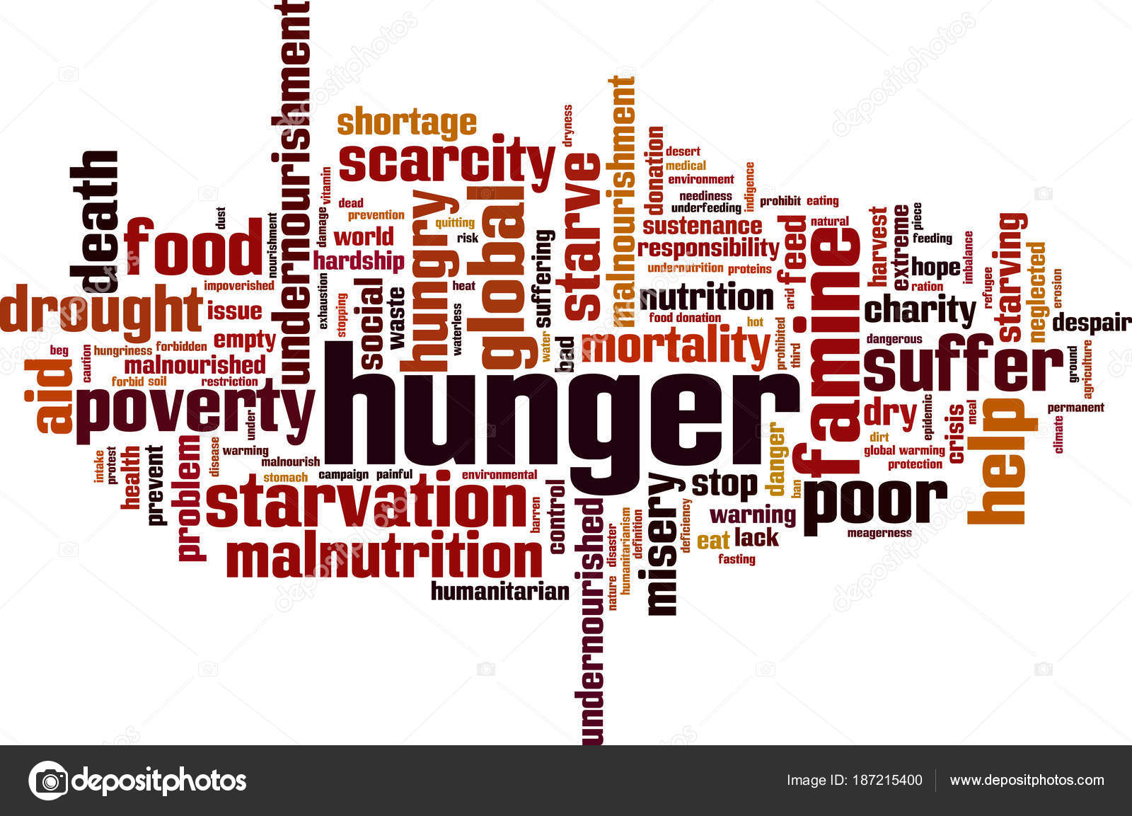 Hunger Word Cloud Concept Vector Illustration Stock Vector Image by ...