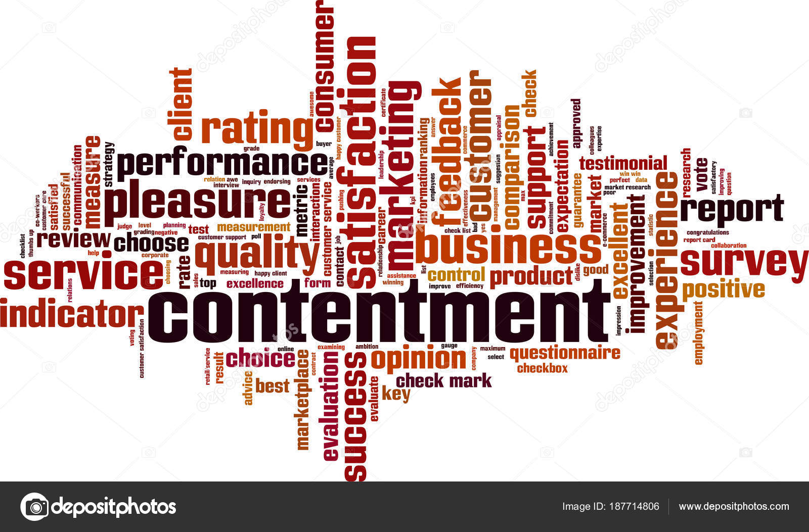 Contentment Word Cloud Concept Vector Illustration Stock Vector Image ...