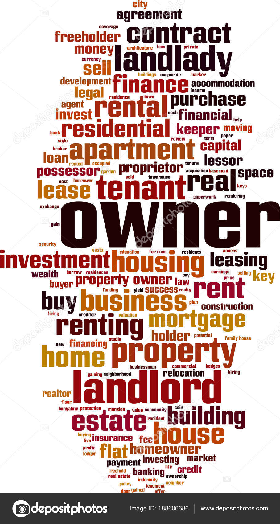 Owner Word Cloud Concept Vector Illustration Stock Vector Image by ...