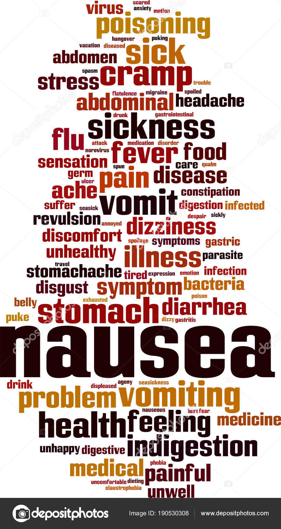 Nausea Word Cloud Concept Vector Illustration Stock Vector by ©Boris15 ...