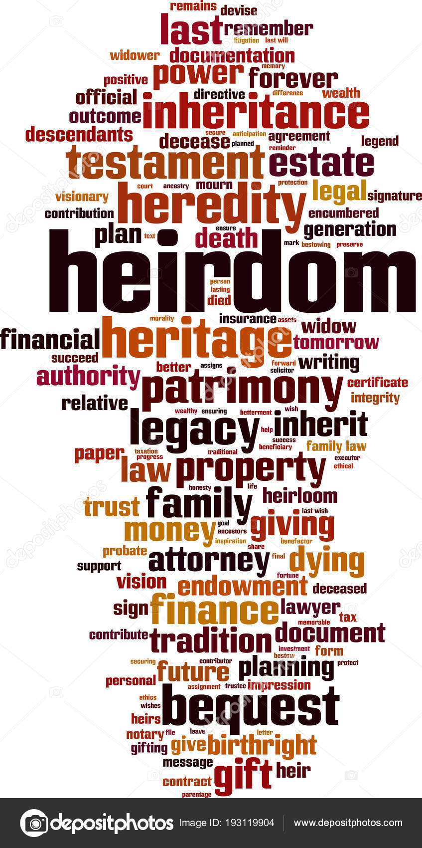 Heirdom Word Cloud Concept Vector Illustration Stock Vector Image by ...