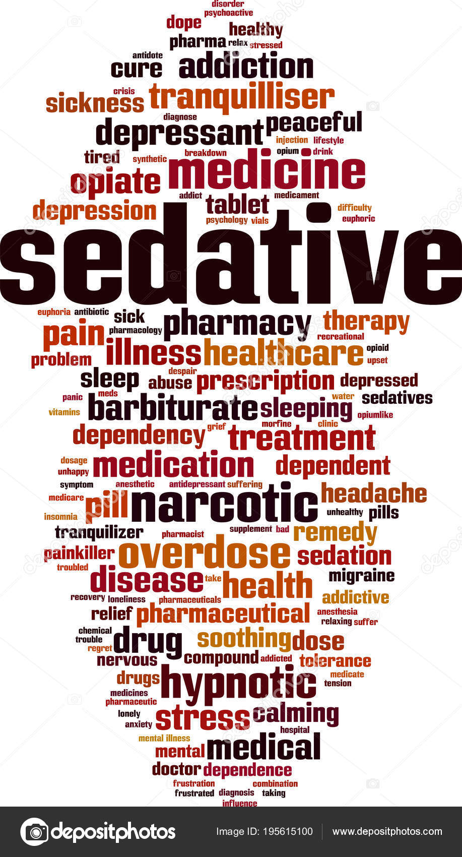 Sedative Word Cloud Concept Vector Illustration Stock Vector by ...