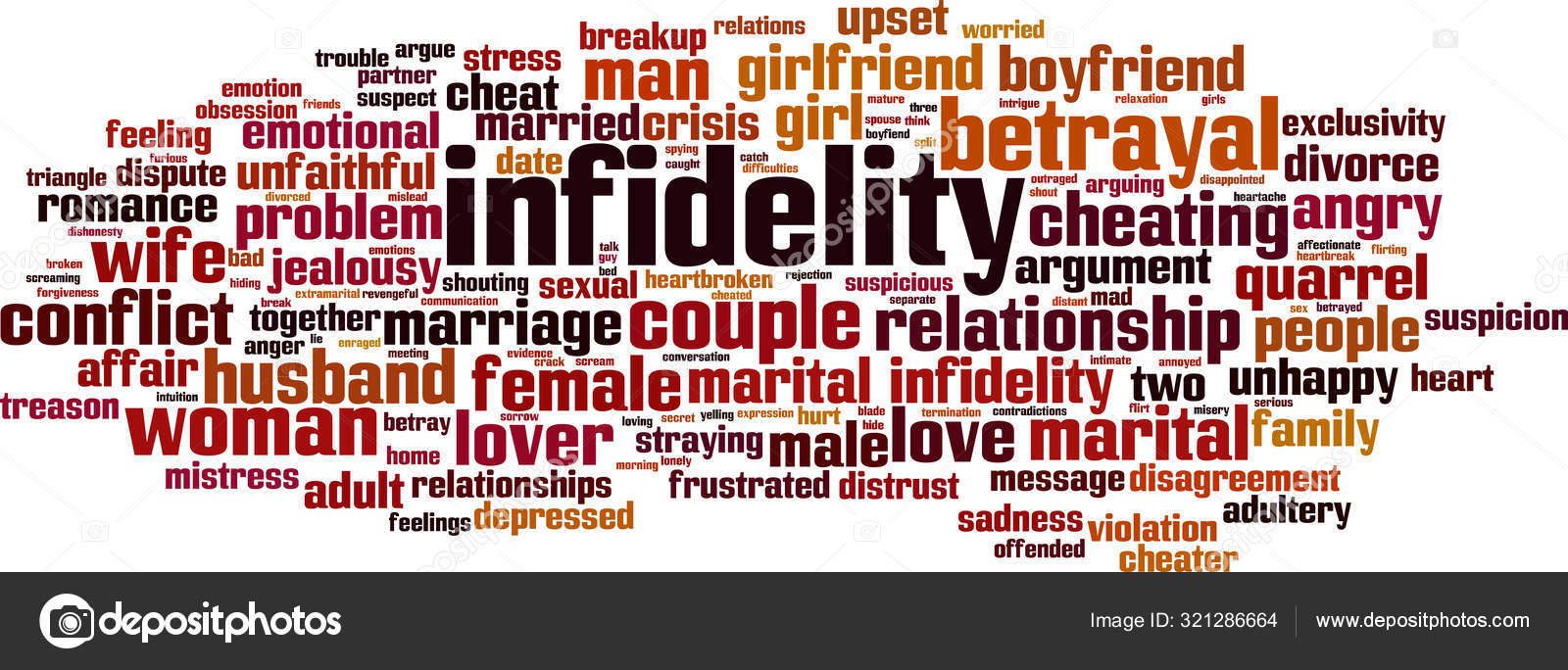 Infidelity Word Cloud Concept Collage Made Words Infidelity Vector ...