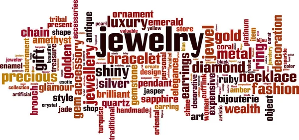 Jewelry Word Cloud Concept Collage Made Words Jewelry Vector ...