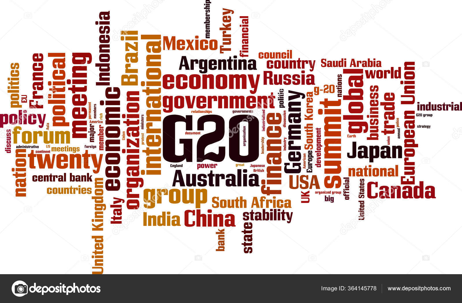 G20 Word Cloud Concept Collage Made Words G20 Vector Illustration ...