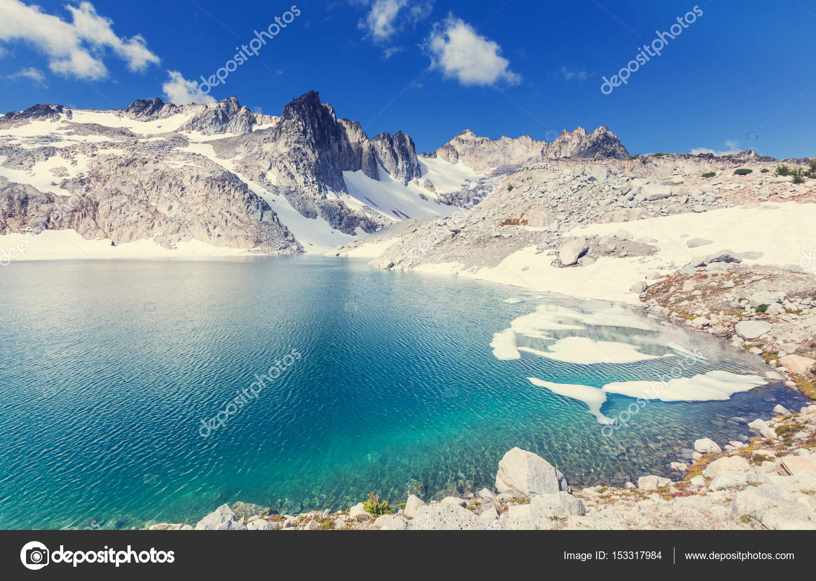 Beautiful Alpine lakes Stock Photo by ©kamchatka 153317984