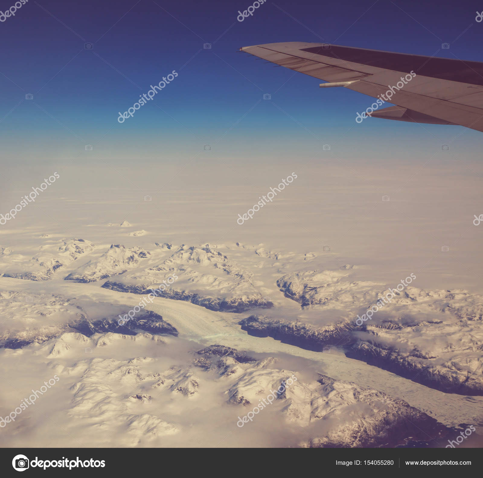 Aerial view from aircraft Stock Photo by ©kamchatka 154055280