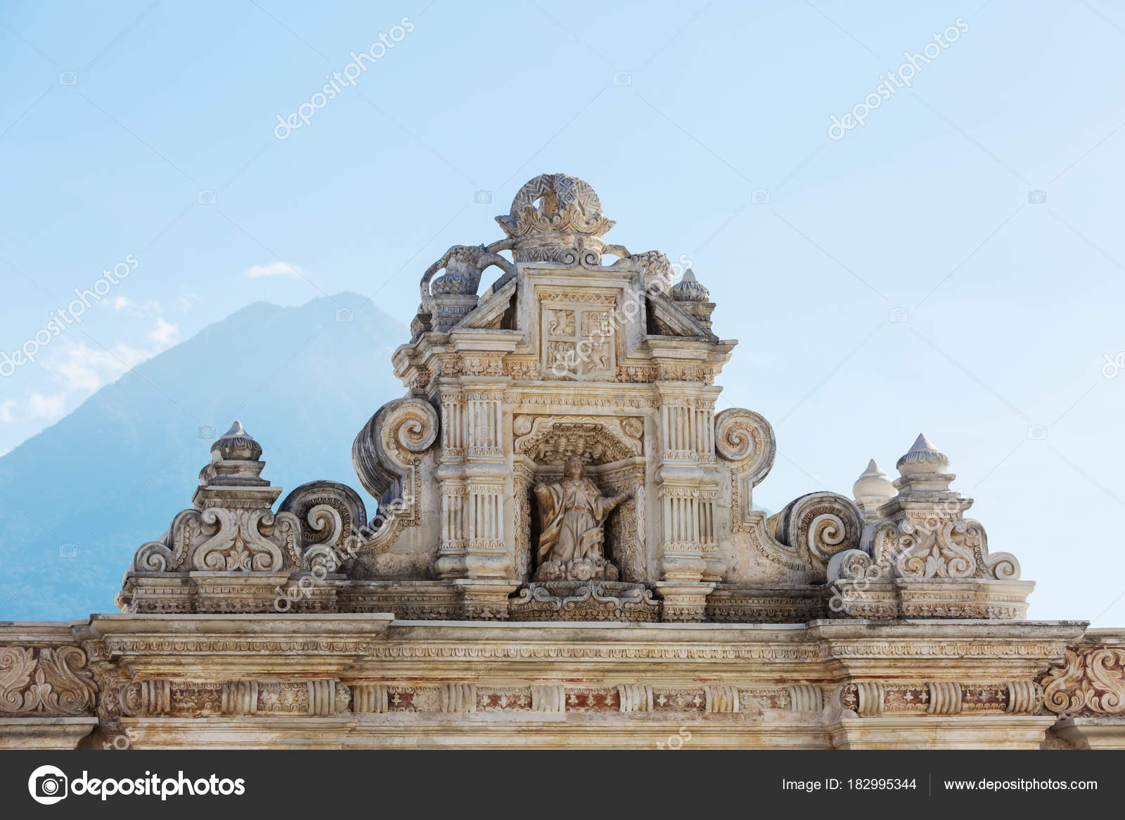 Arquitectura Colonial Antigua Antigua Ciudad Guatemala Centroamérica ...