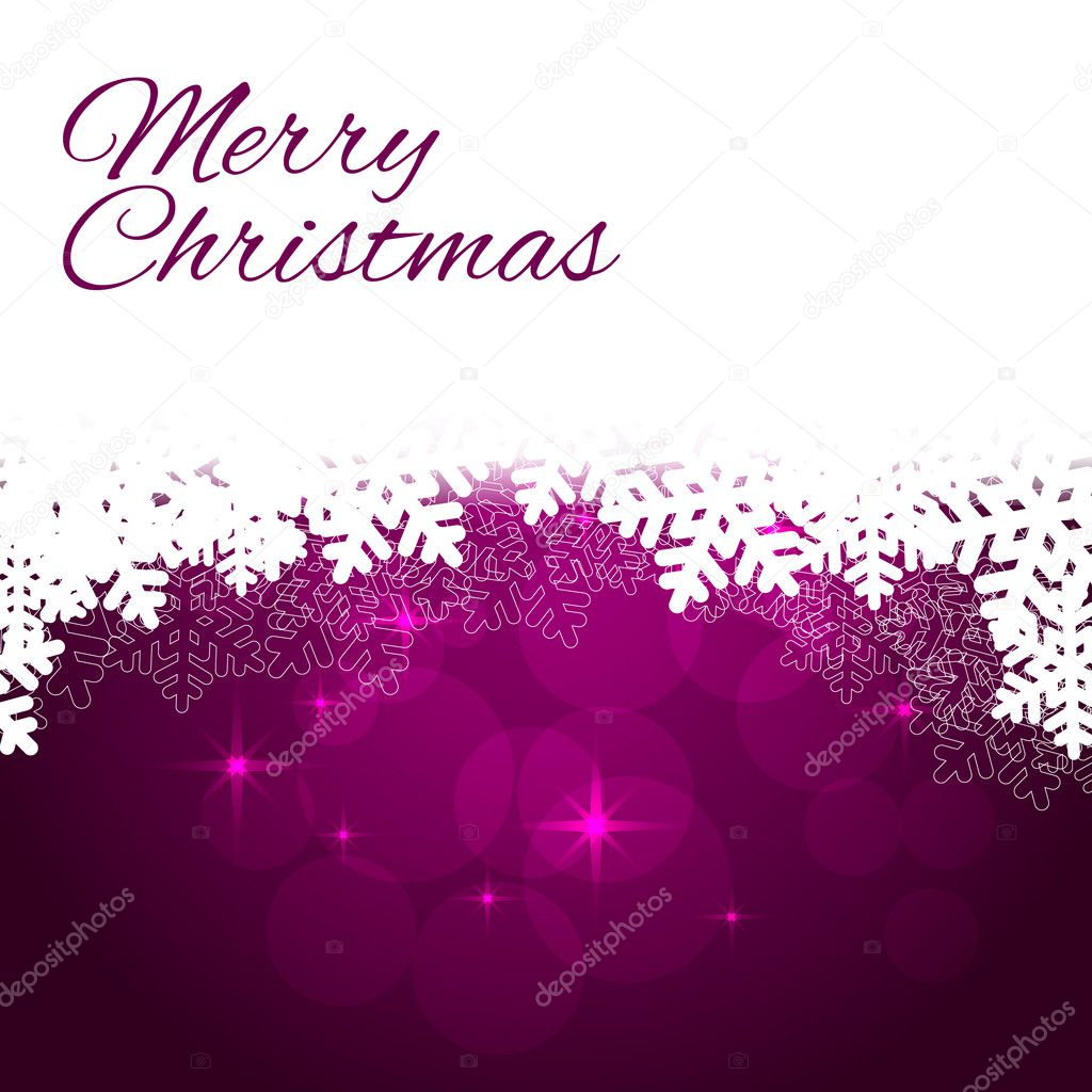 Winter violet background Stock Vector by ©Nataly-Nete 127077646