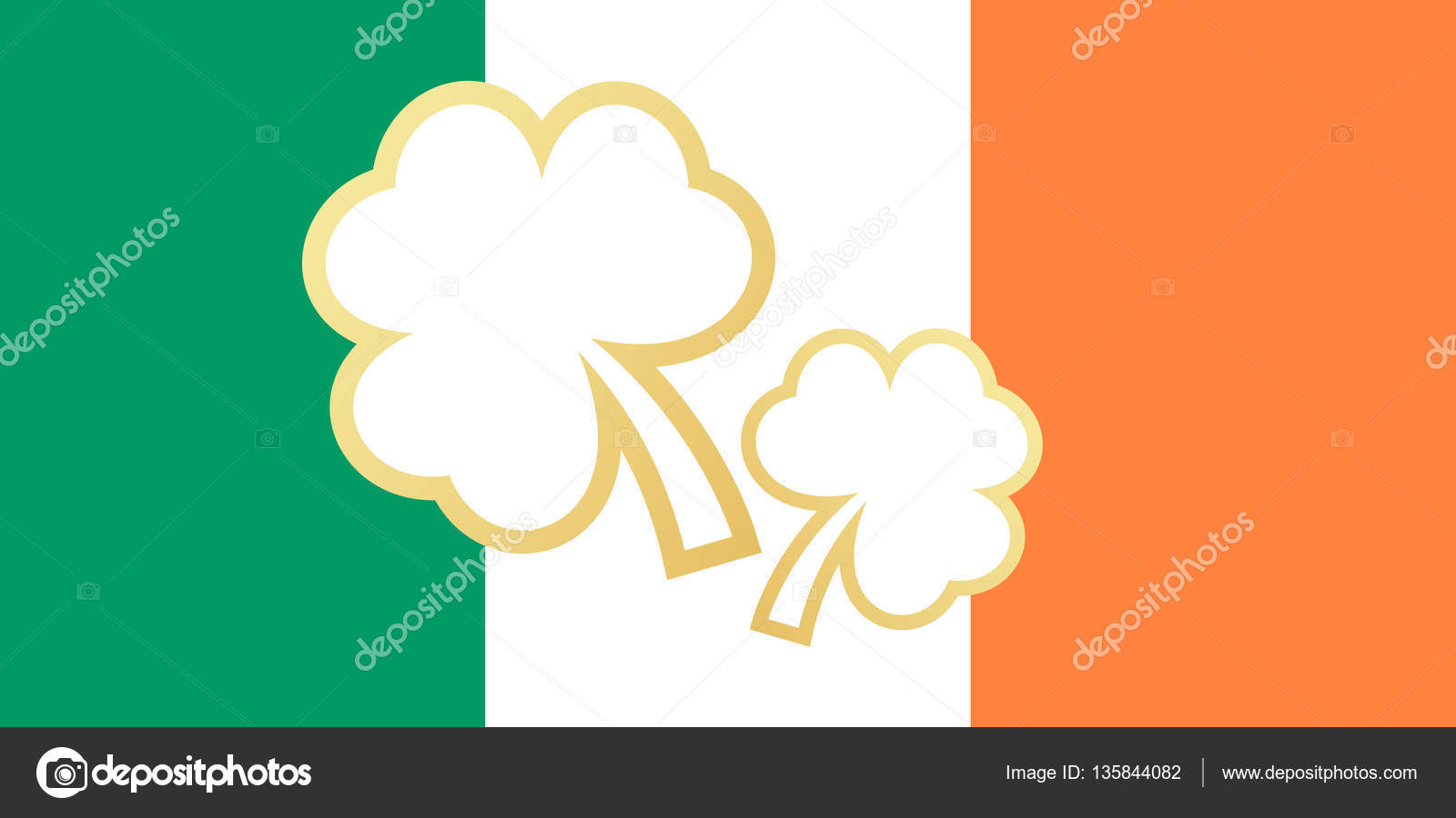 Ireland saint patrick flag ⬇ Vector Image by © Nataly-Nete | Vector ...