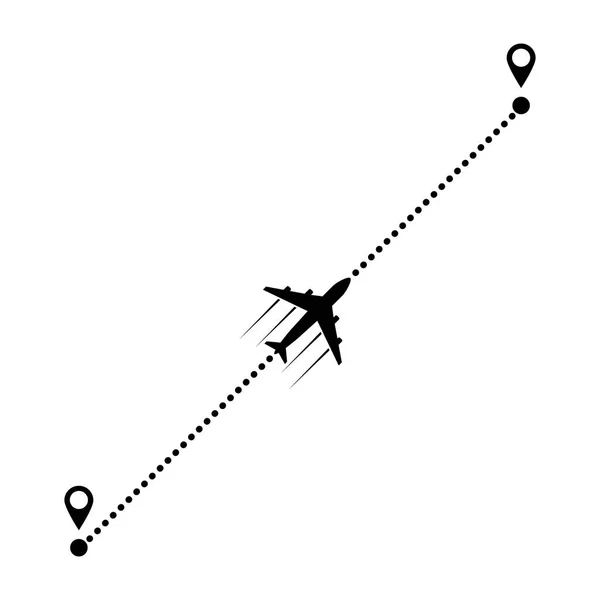 Flight path map Vector Art Stock Images | Depositphotos