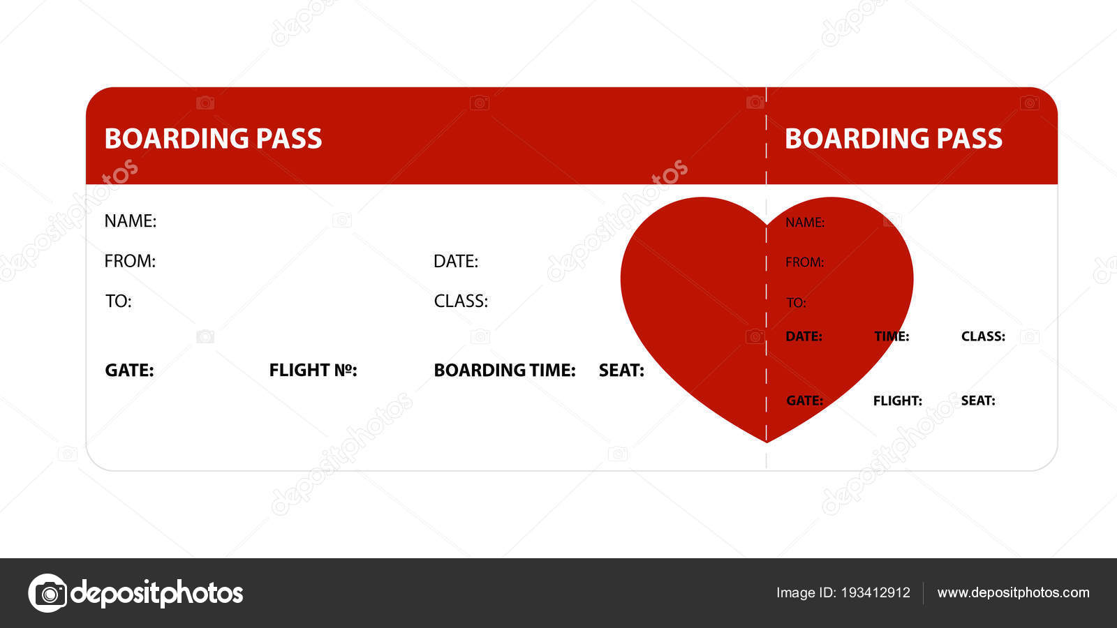Red boarding pass Stock Vector Image by ©Nataly-Nete #193412912