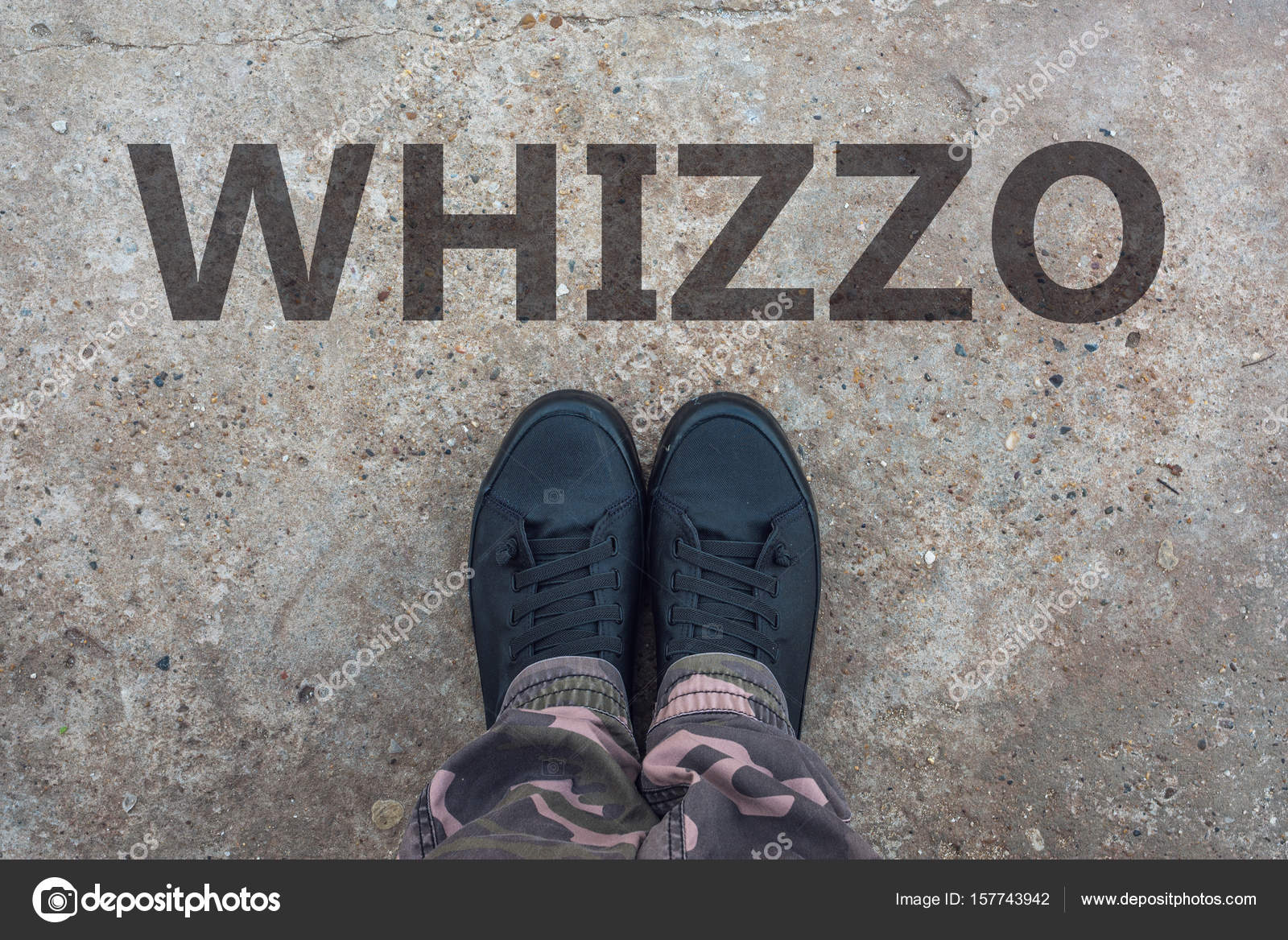 Whizzo, british slang for superb and excellent — Stock Photo ...