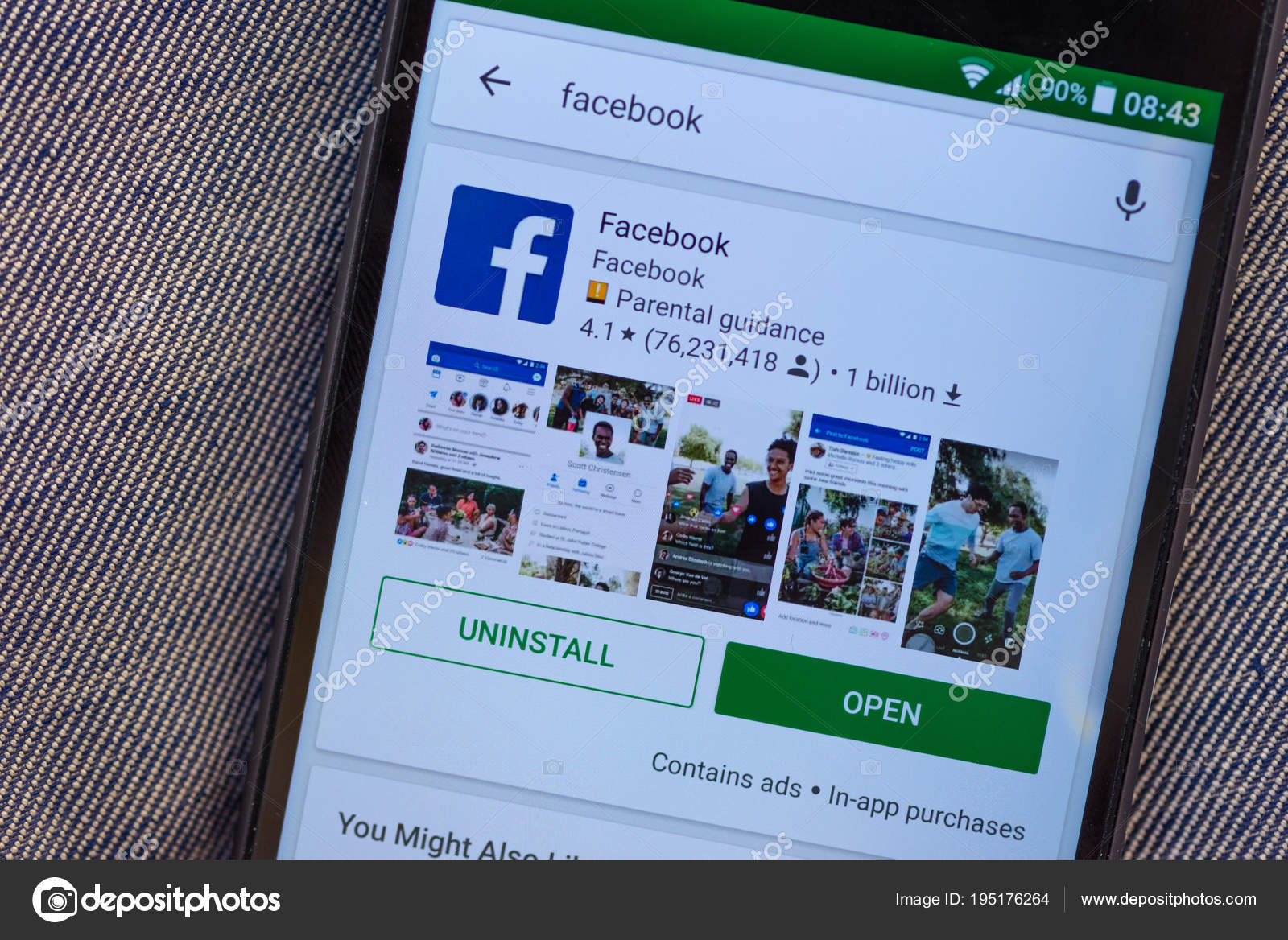 Uninstall Facebook mobile app for smartphones โ Stock Editorial Photo ... Uninstall Facebook mobile app for smartphones โ Stock Editorial Photo ...