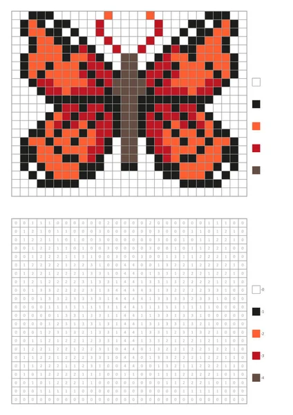 Pixel butterfly imágenes de stock de arte vectorial | Depositphotos