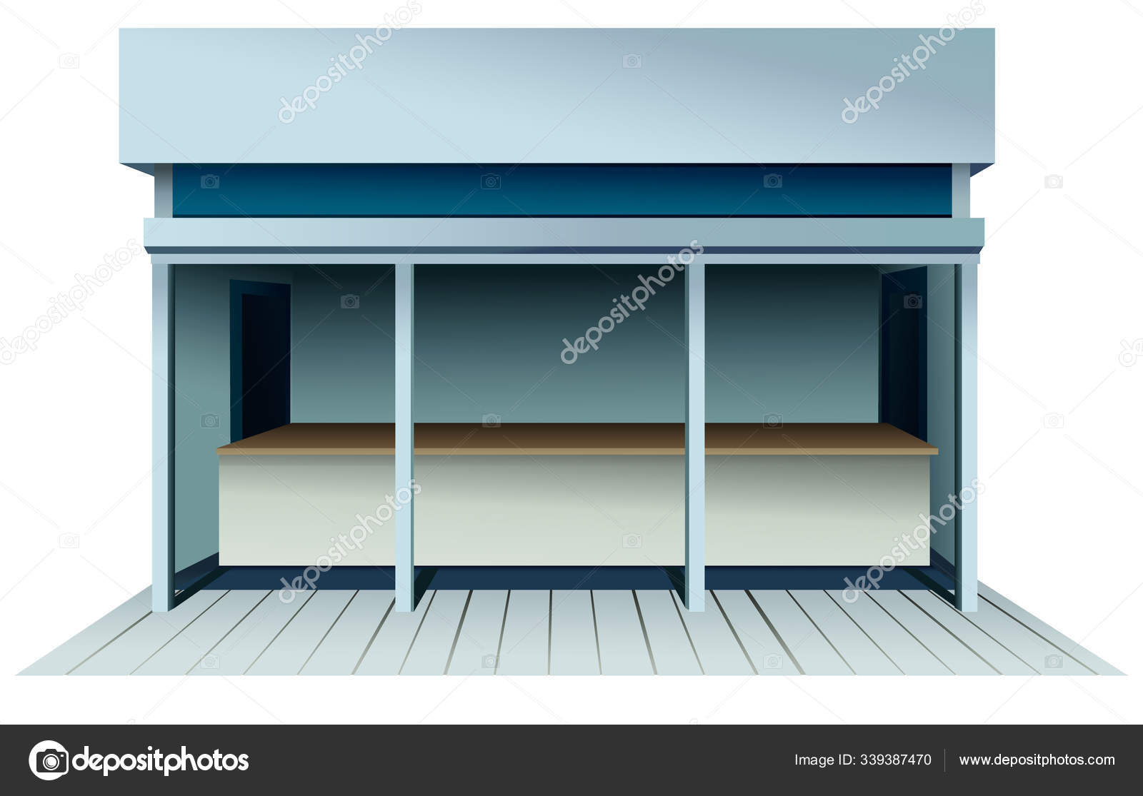 Retail Front Corner Shop Building Stock Vector Image by ©agnieszka ...
