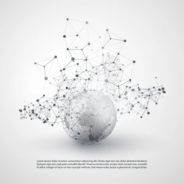 Global Networks - EPS10 Vector Illustration for Your Business — Stock ...