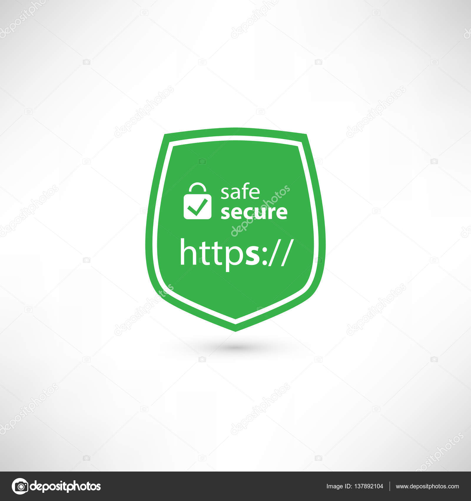 Secure Website Certificate Badge Stock Vector Image by ©bagotaj #137892104