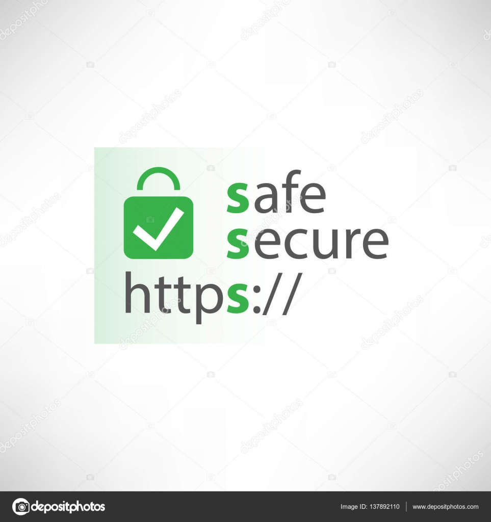 HTTPS Protocol - Safe and Secure Browsing Stock Vector Image by ...