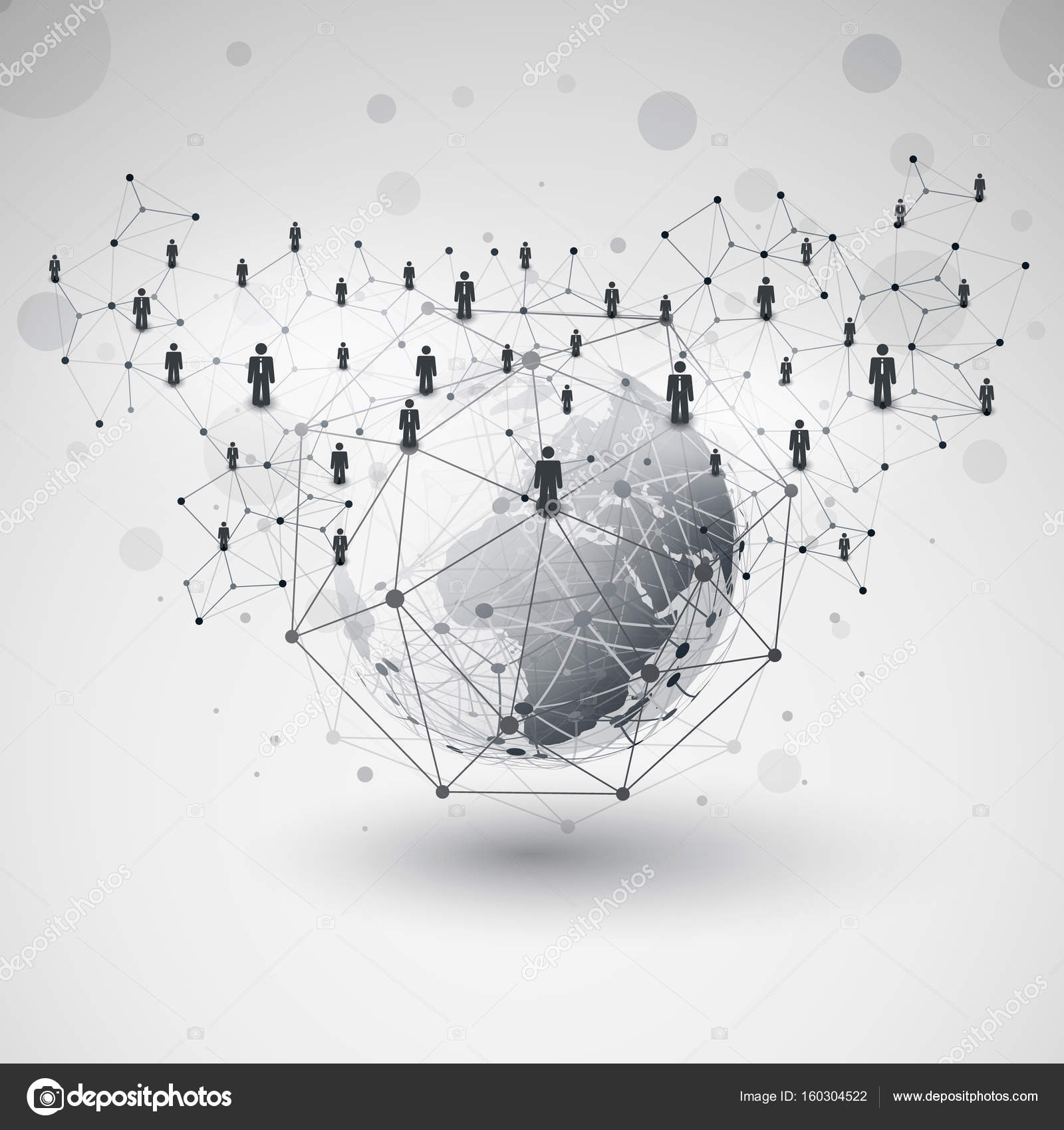 Networks - Business Connections - Social Media Concept Design Stock ...