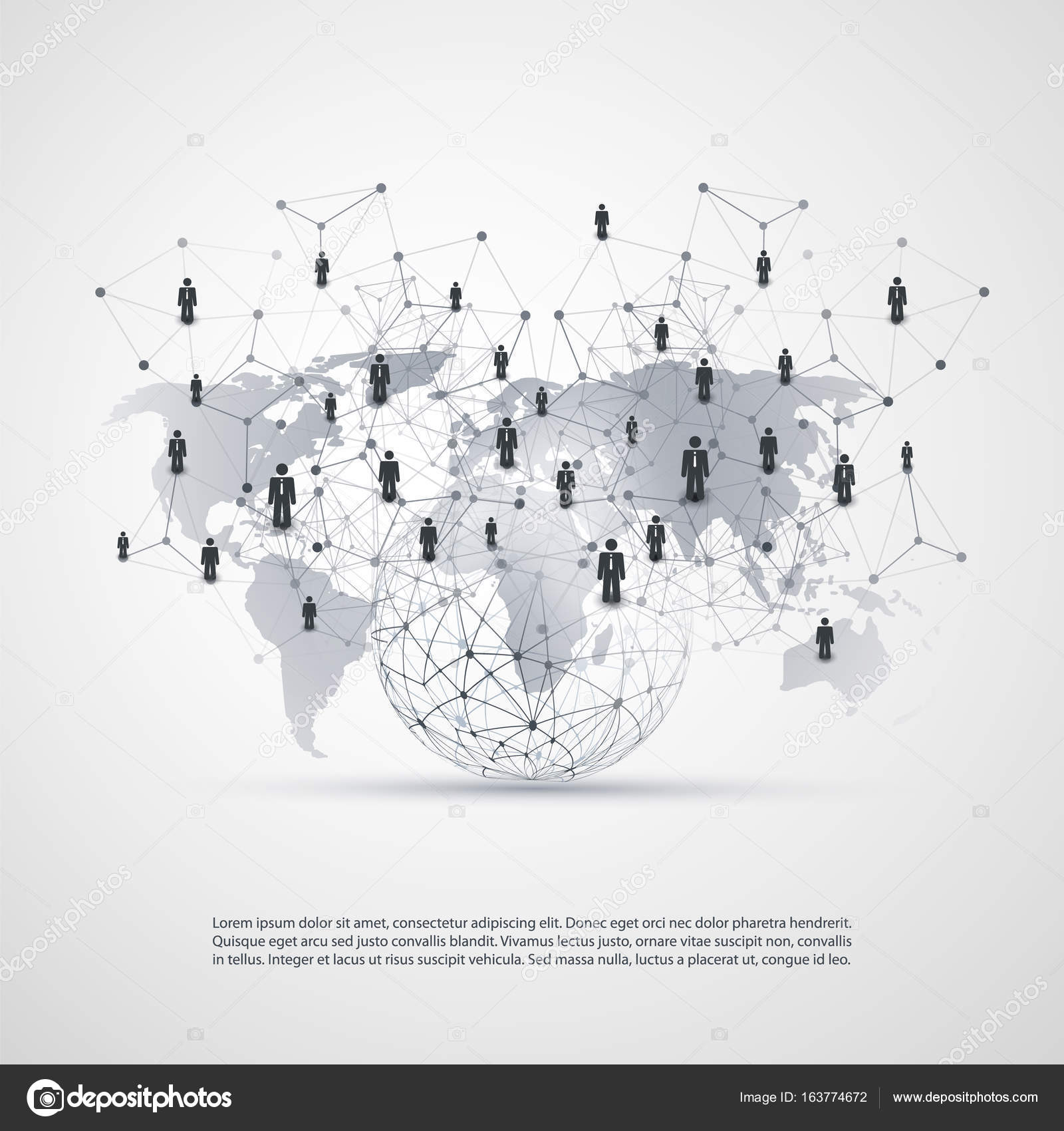 Networks - Business Connections - Social Media Concept Design Stock ...