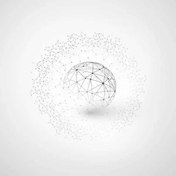 Global Networks - Transparent Wireframe Globe Design, Technology ...