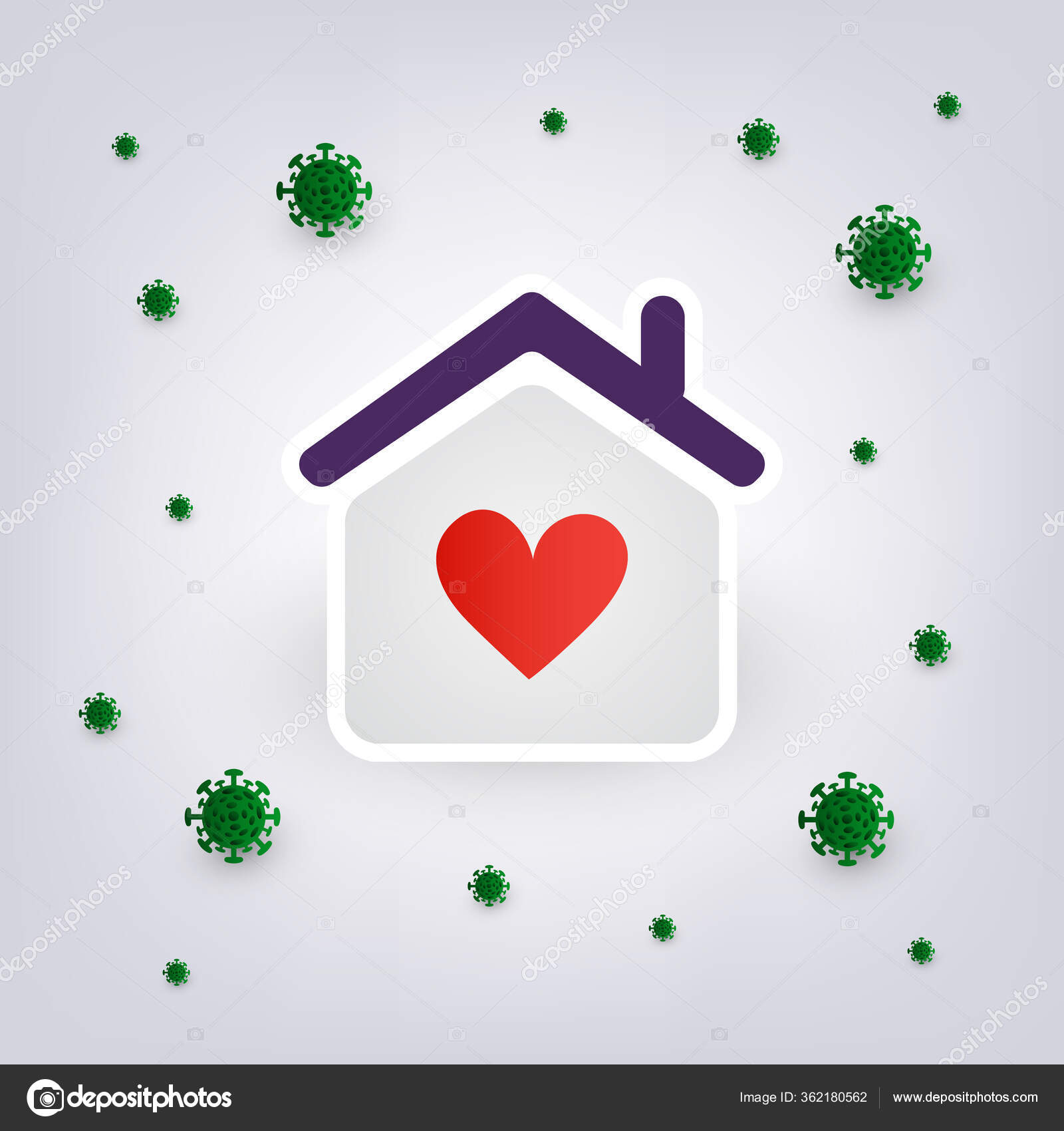 People Stay Safe Home Time Coronavirus Pandemic Lockdown Isolation Home ...