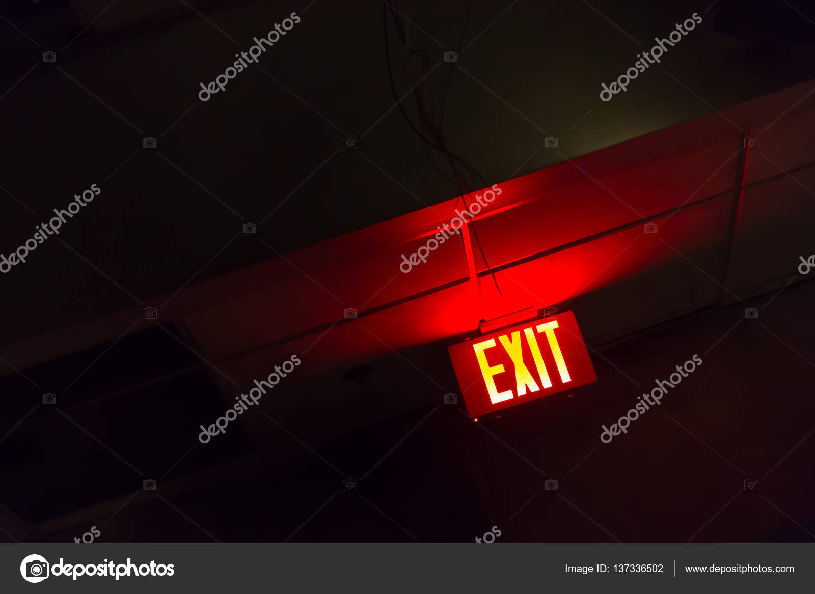 Red exit sign Stock Photo by ©Nomadsoul1 137336502