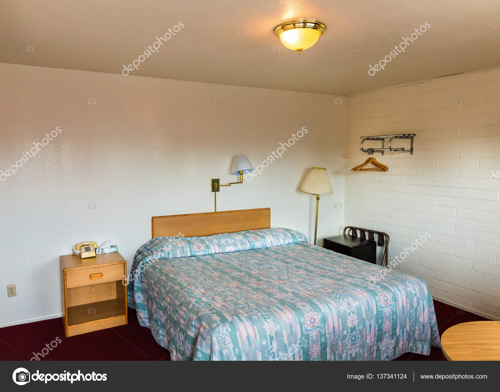 Roadside motel room interior — Stock Photo © Nomadsoul1 #137341124