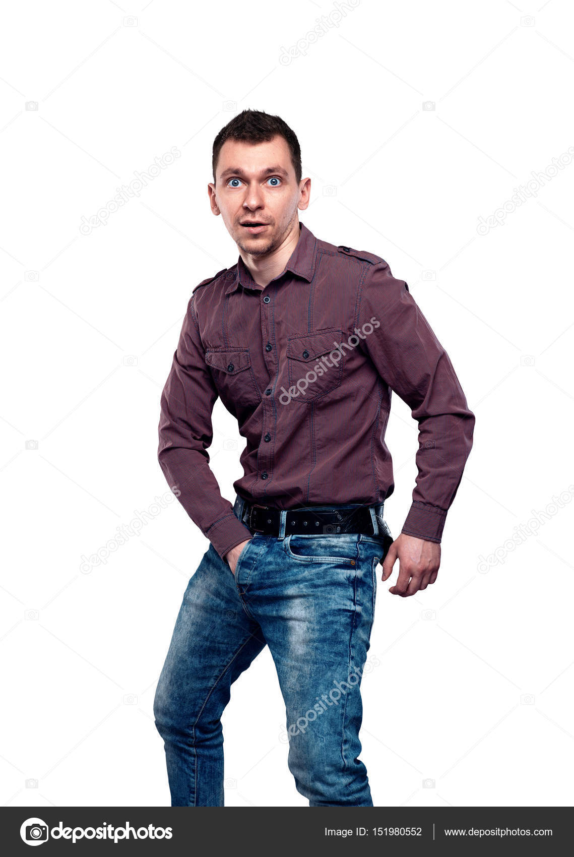 Man with hand in jeans — Stock Photo © Nomadsoul1 #151980552