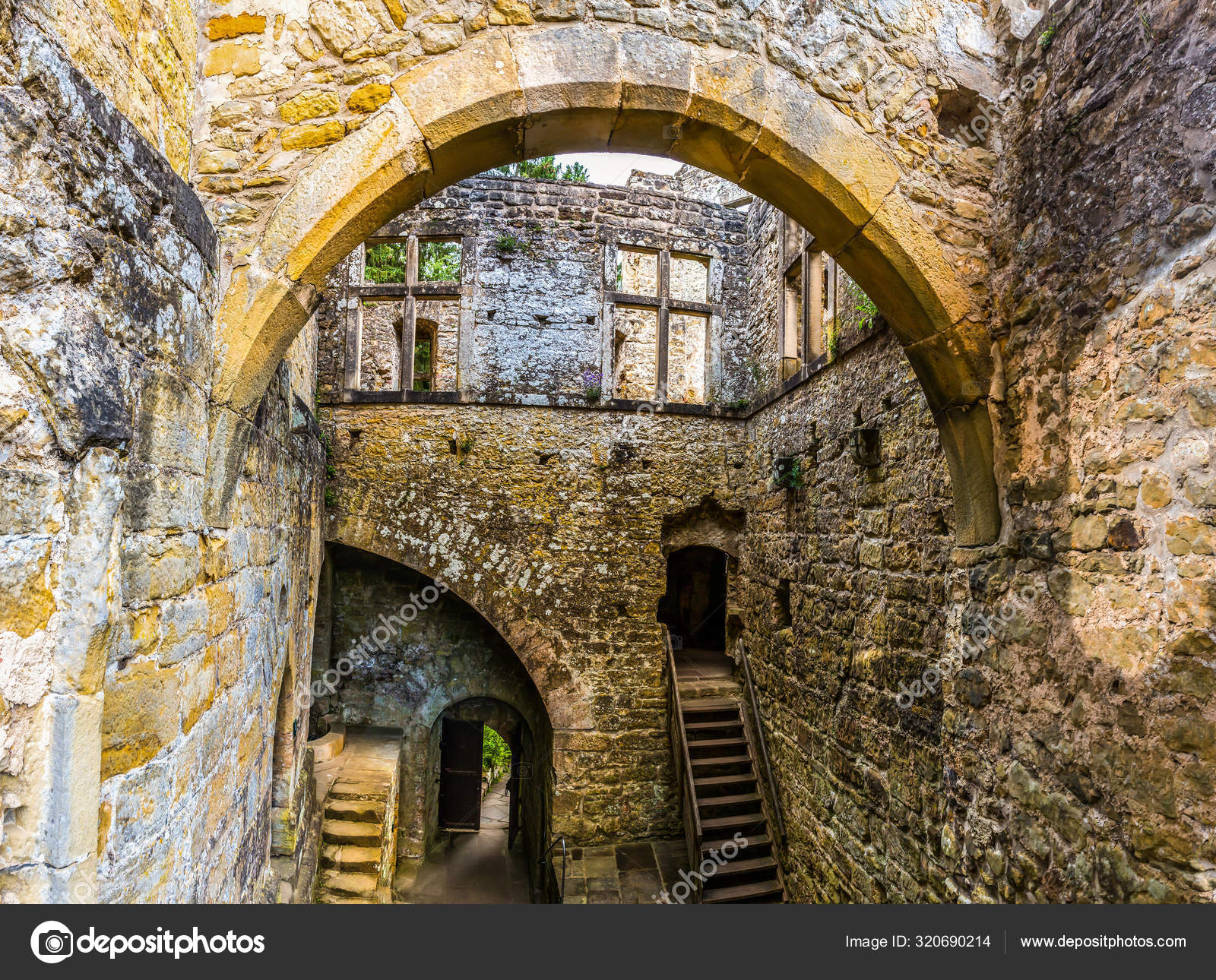 Old Castle Grunge Ruins Ancient Stone Building Structure Europe ...