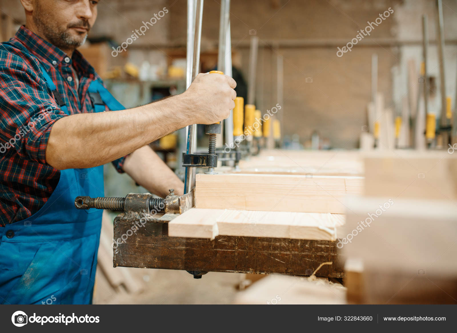 Carpenter Uniform Clamps Board Vise Woodworking Lumber Industry ...