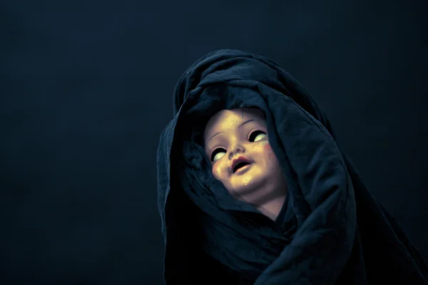 Creepy doll face - Stock Image - Everypixel