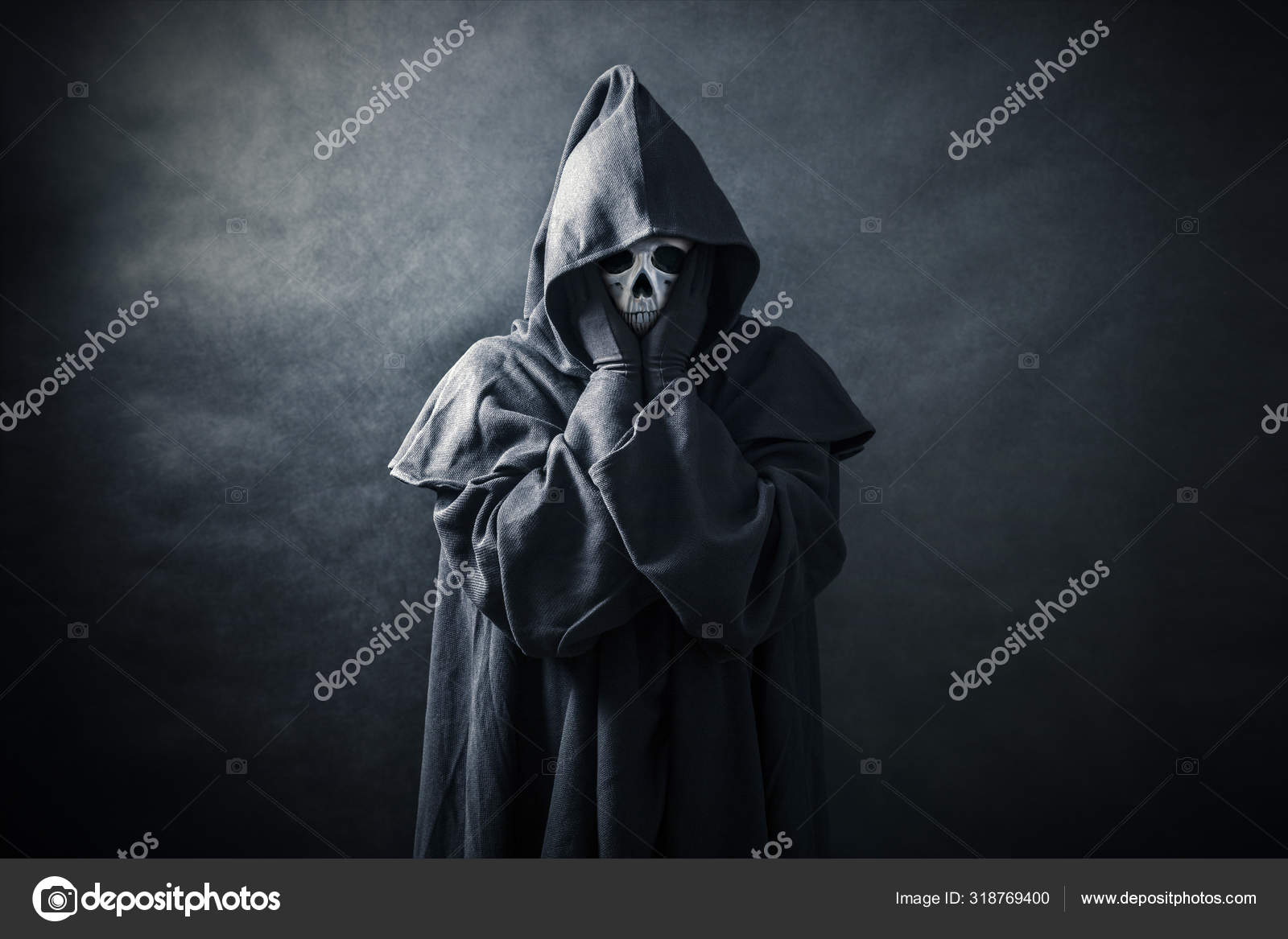 Black Hooded Figure