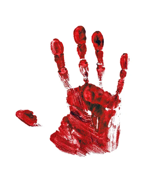 Bloody handprint isolated Stock Photos, Royalty Free Bloody handprint ...