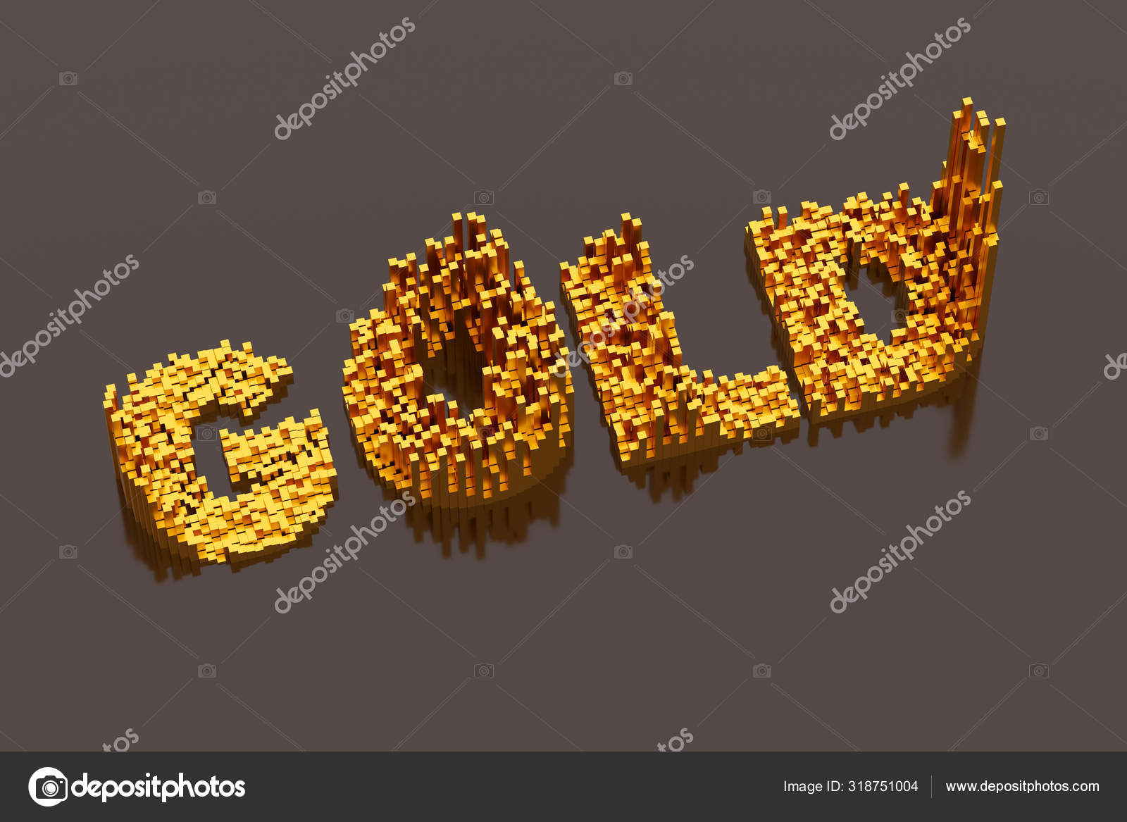 Gold investment graph representing success in gold investment — Stock ...