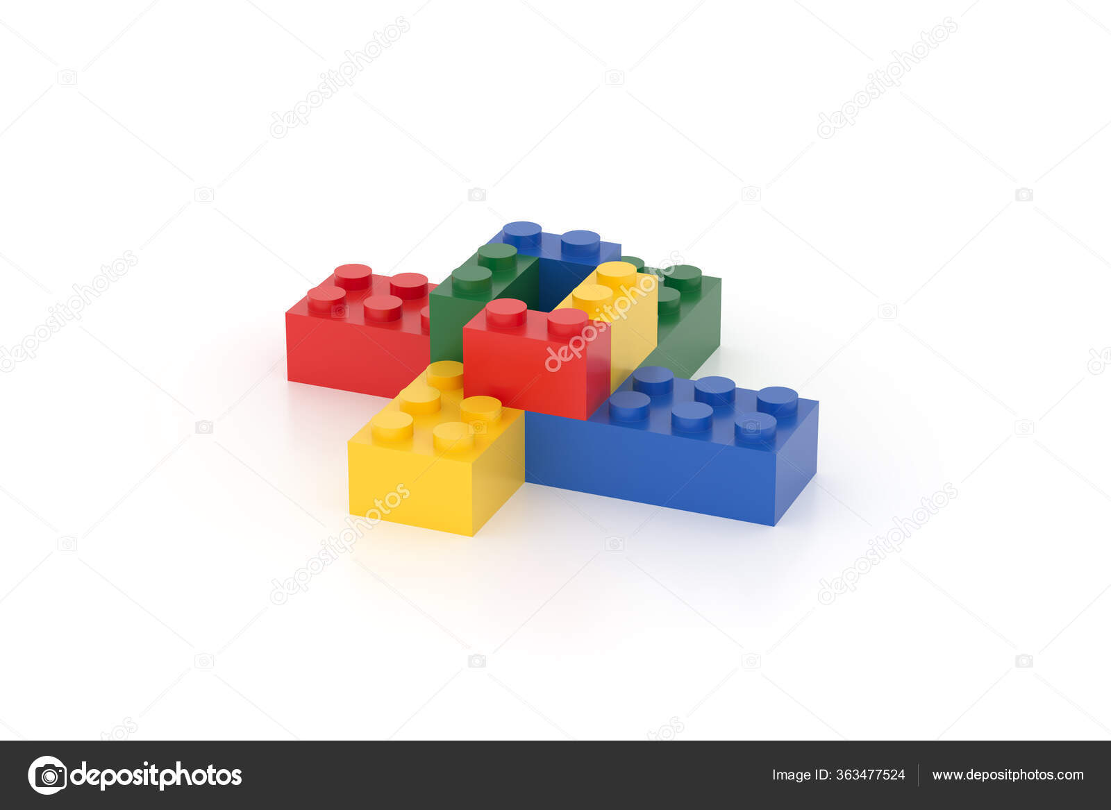 Business Partnership Concept Make Building Blocks — Stock Photo ...