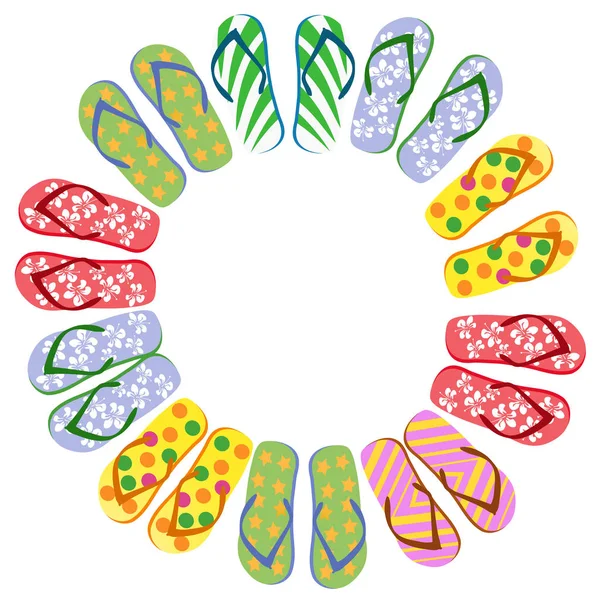 Flip flops seamless — Stock Vector © huhulin #5369603