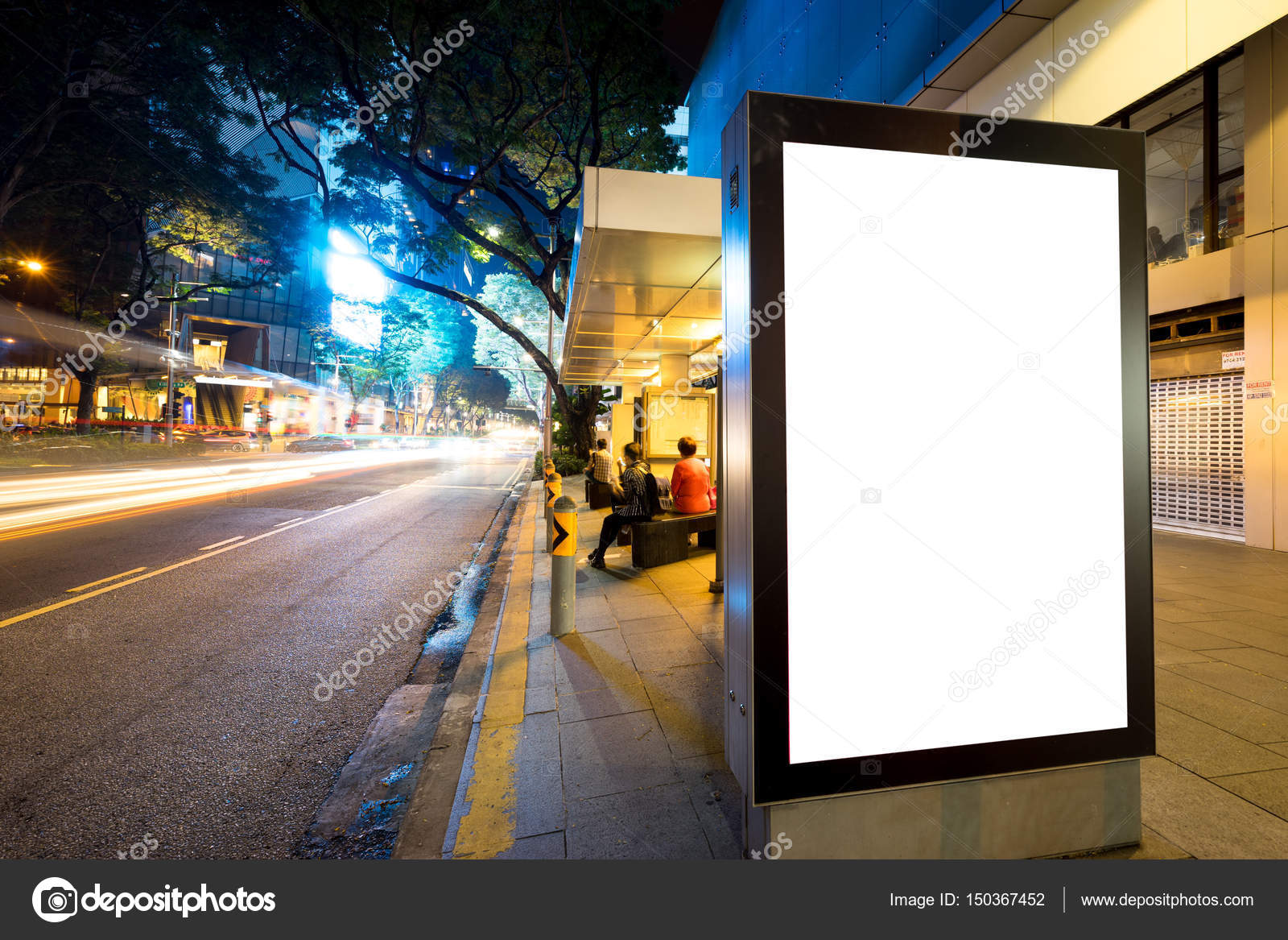Emtpy light box on street in city — Stock Photo © zhudifeng #150367452