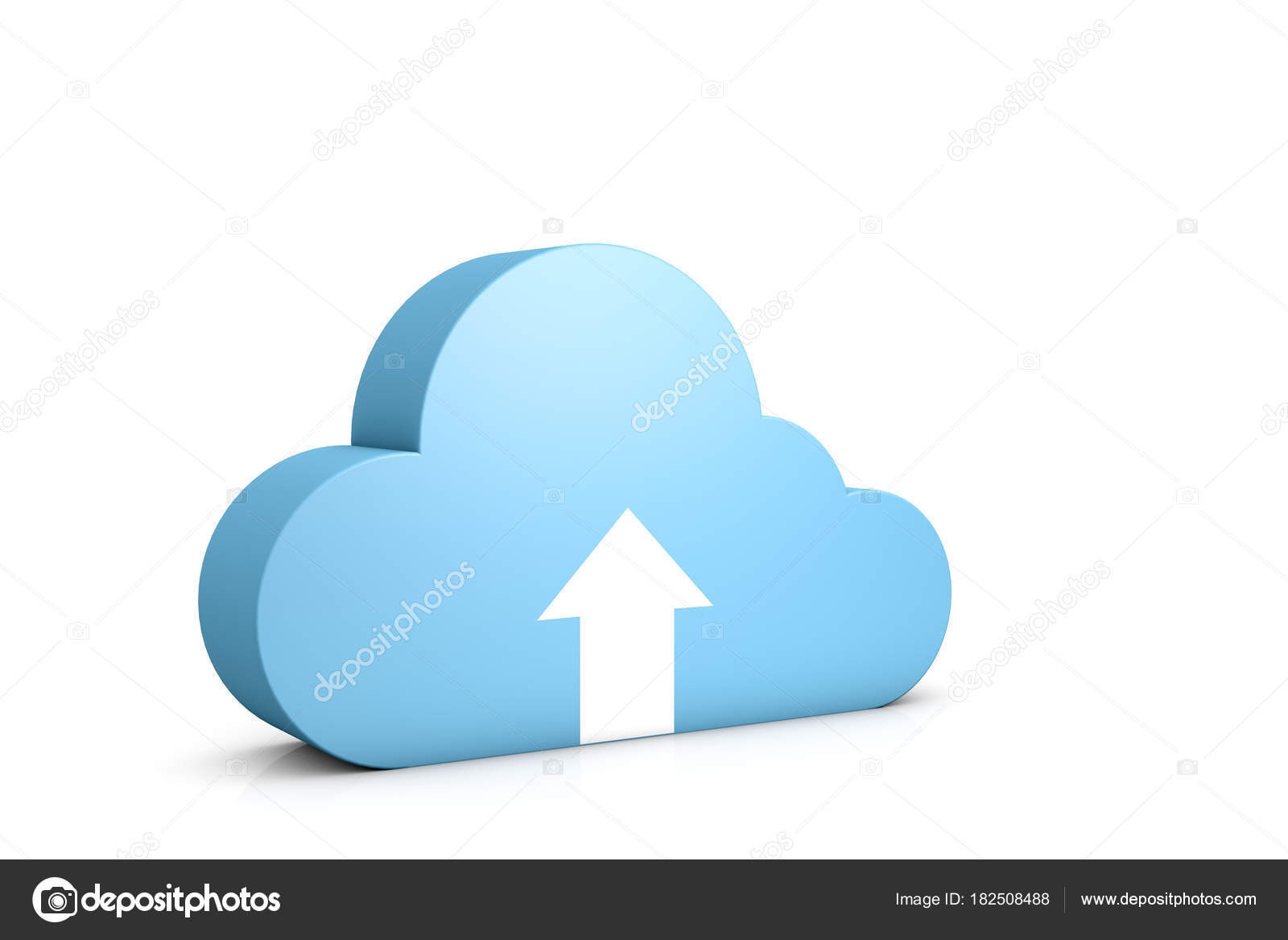 Illustration Abstract Data Cloud White Background — Stock Photo ...